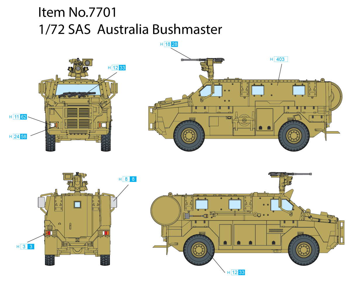 SAS Bushmaster (NZ) - Models & Hobbies 4 U