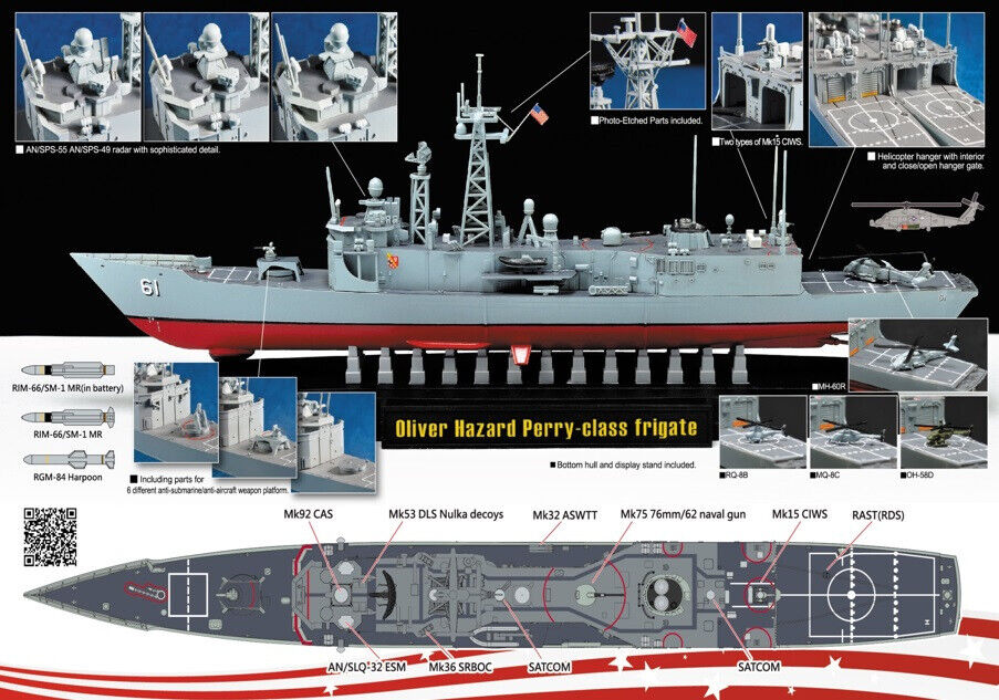 RAN USS Oliver Hazard Perry Class Frigate - Models & Hobbies 4 U